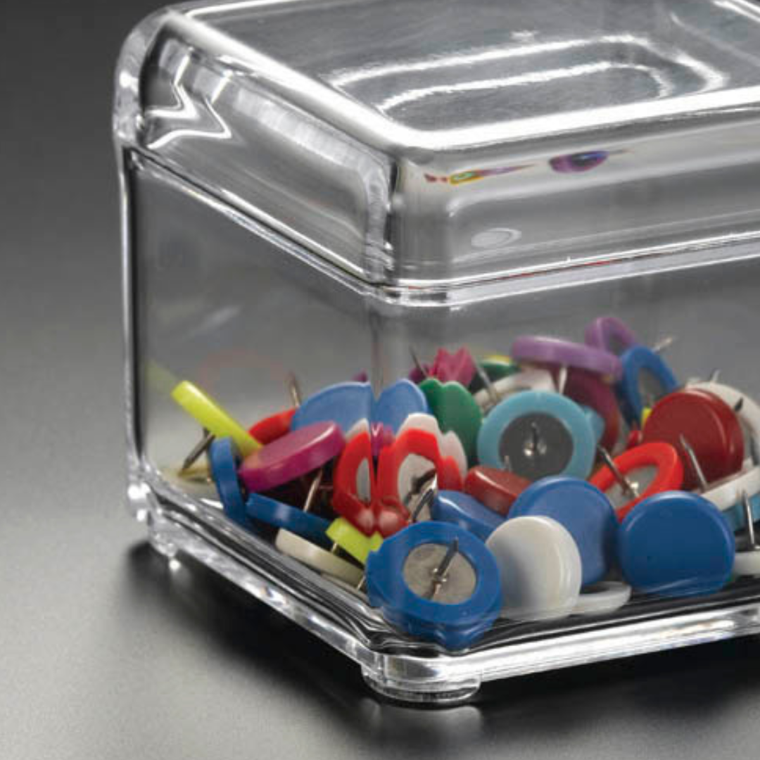 Stackable 3x3 Box with Lid – Clear Home Decor