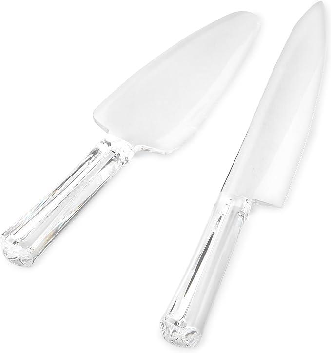 Acrylic Cake Knife & Server (Pair) – Clear Home Decor