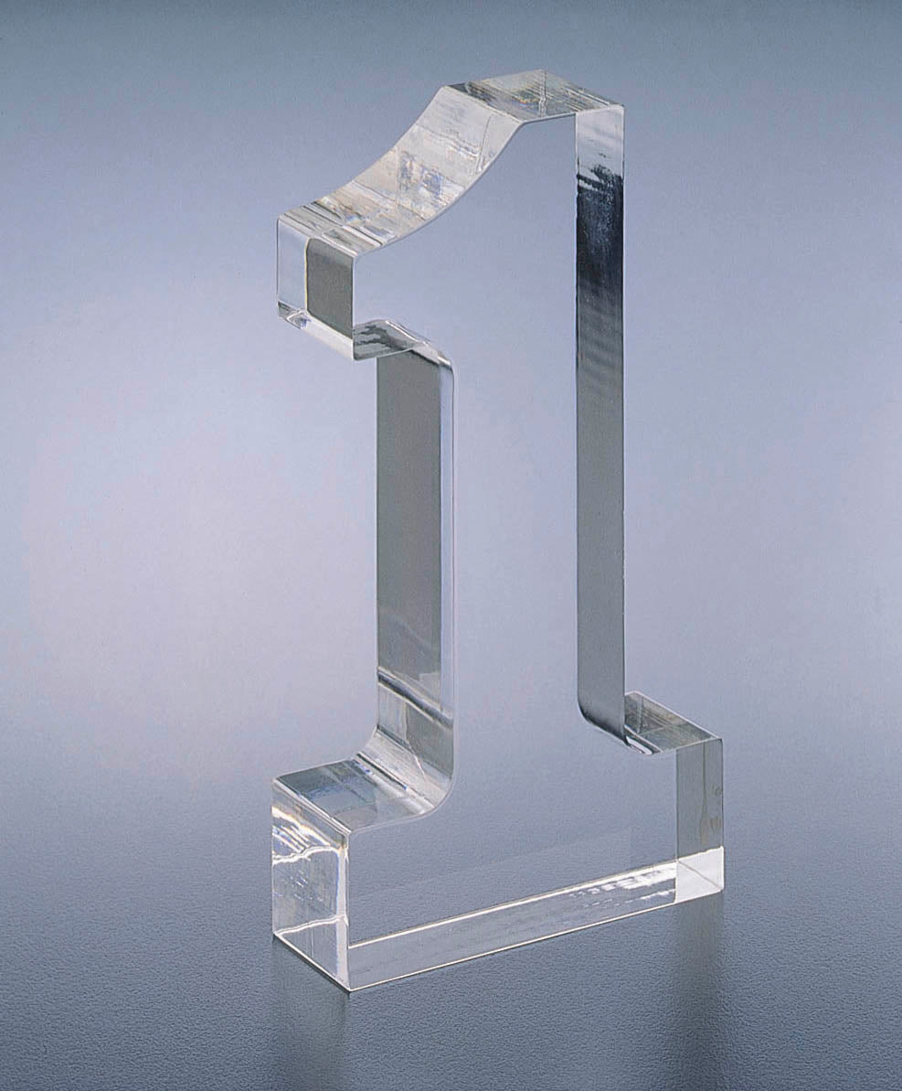 Acrylic Number 1 Paper Weight – Clear Home Decor