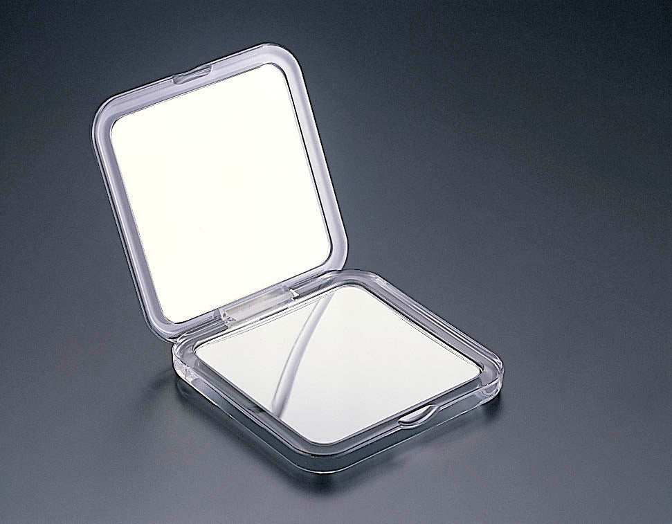 Acrylic 5X Square Pocket Mirror – Clear Home Decor