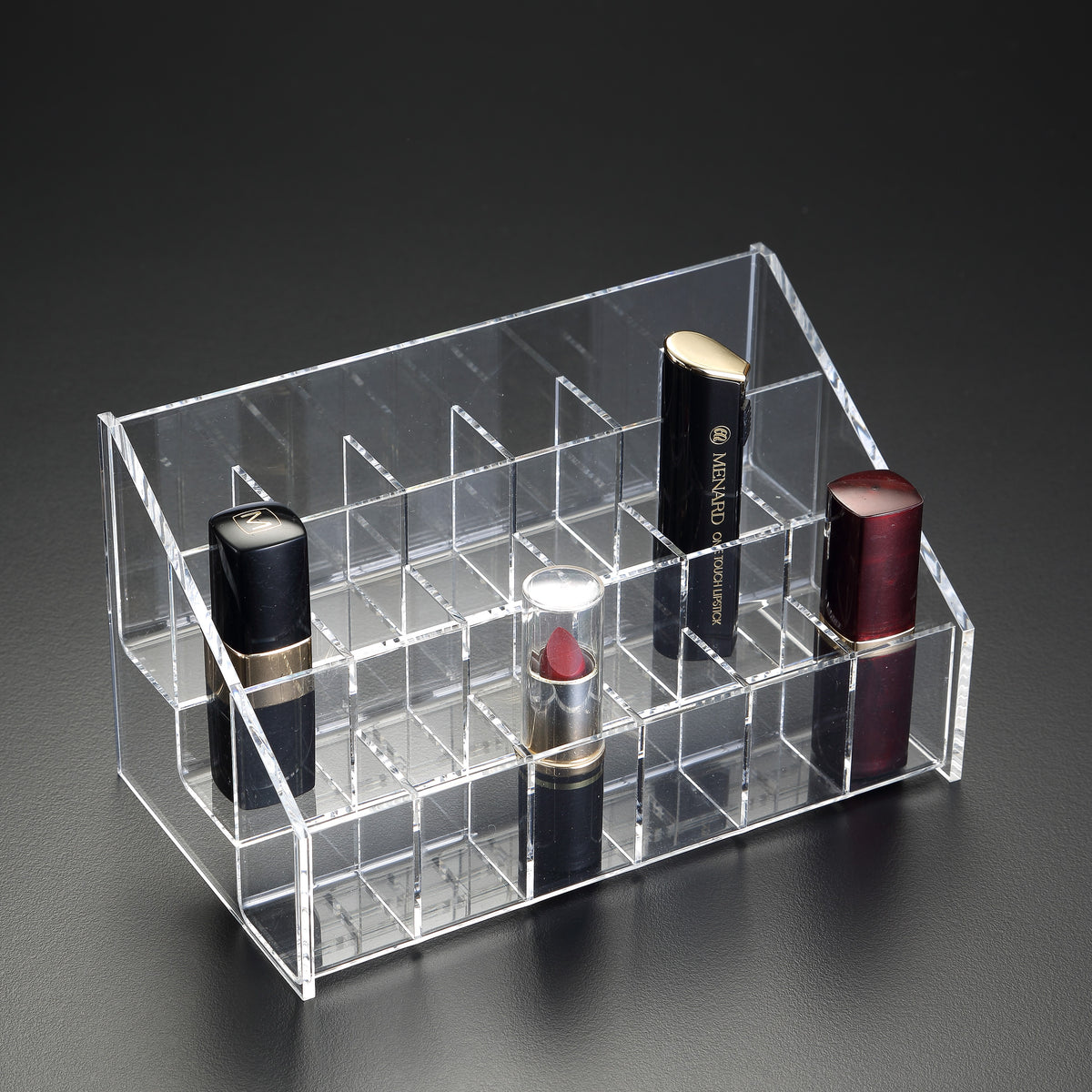 Acrylic 3-Tier 18-Section Lipstick Stand – Clear Home Decor