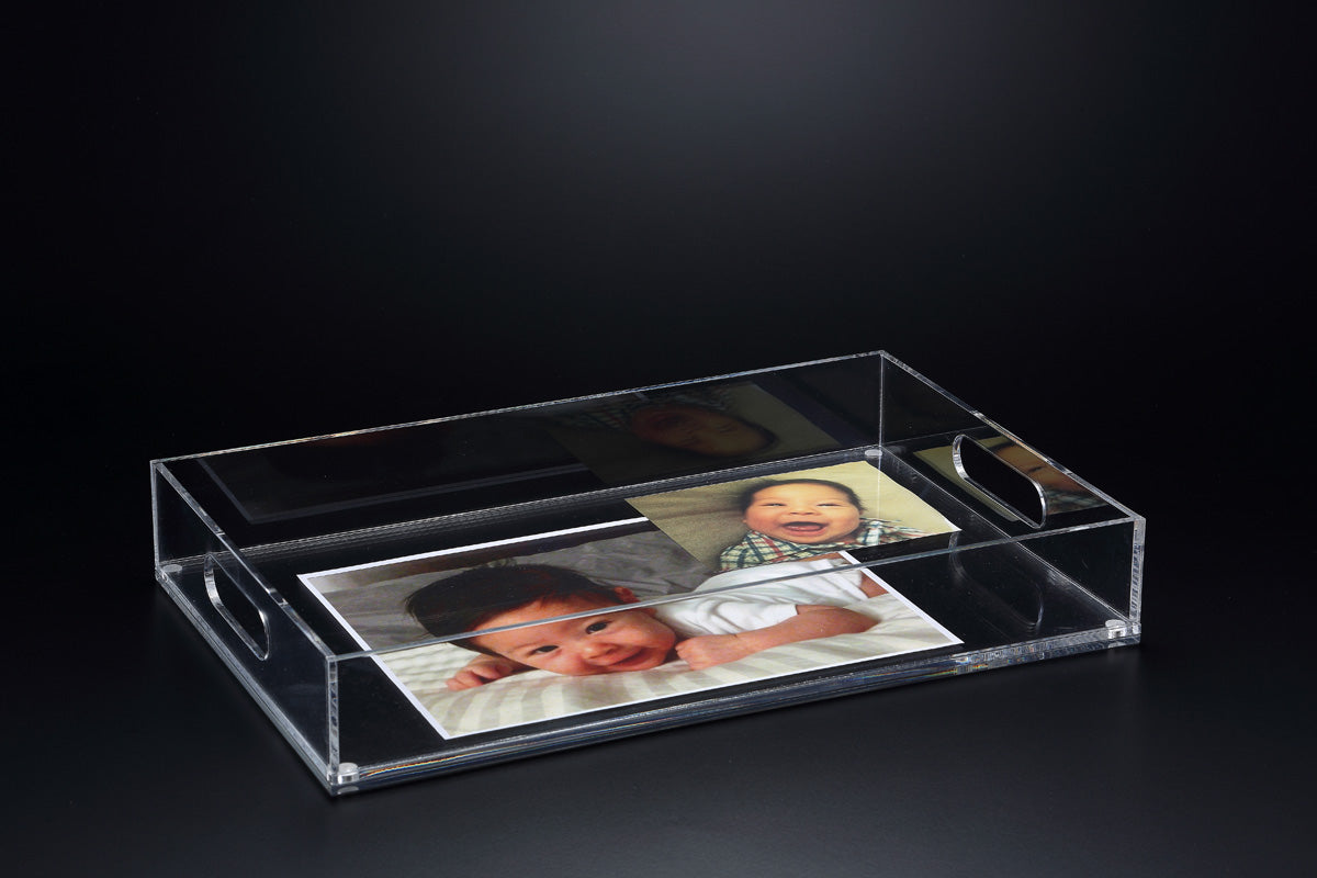 Acrylic 11X17 Rectangular Insertable Tray – Clear Home Decor