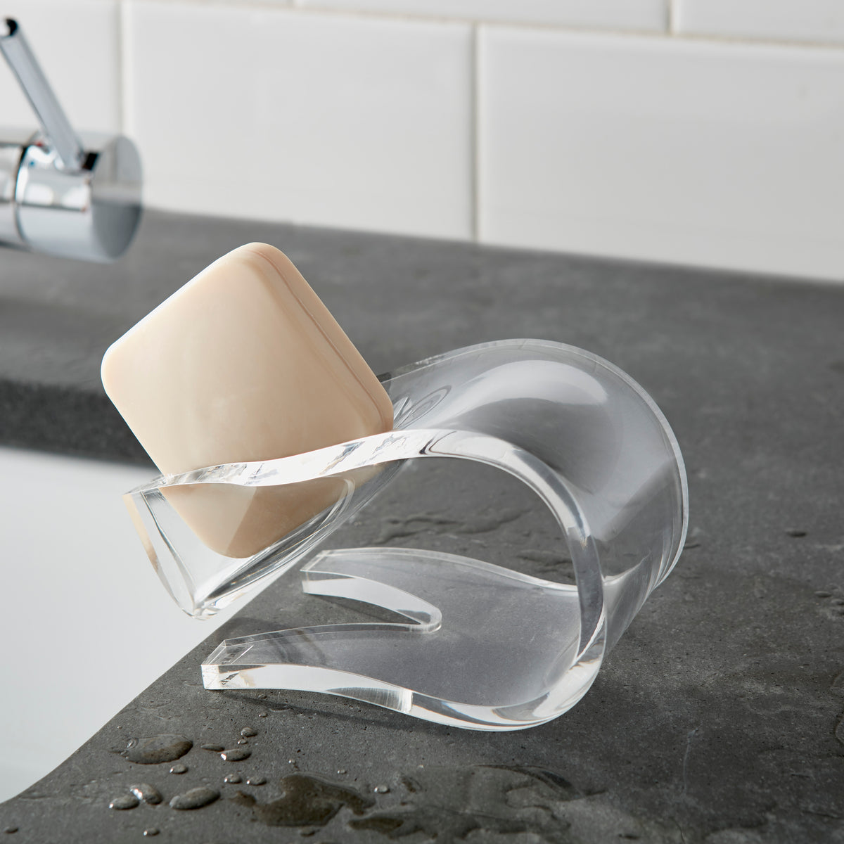 Acrylic Quick Drip-Dry Soap Dish – Clear Home Decor